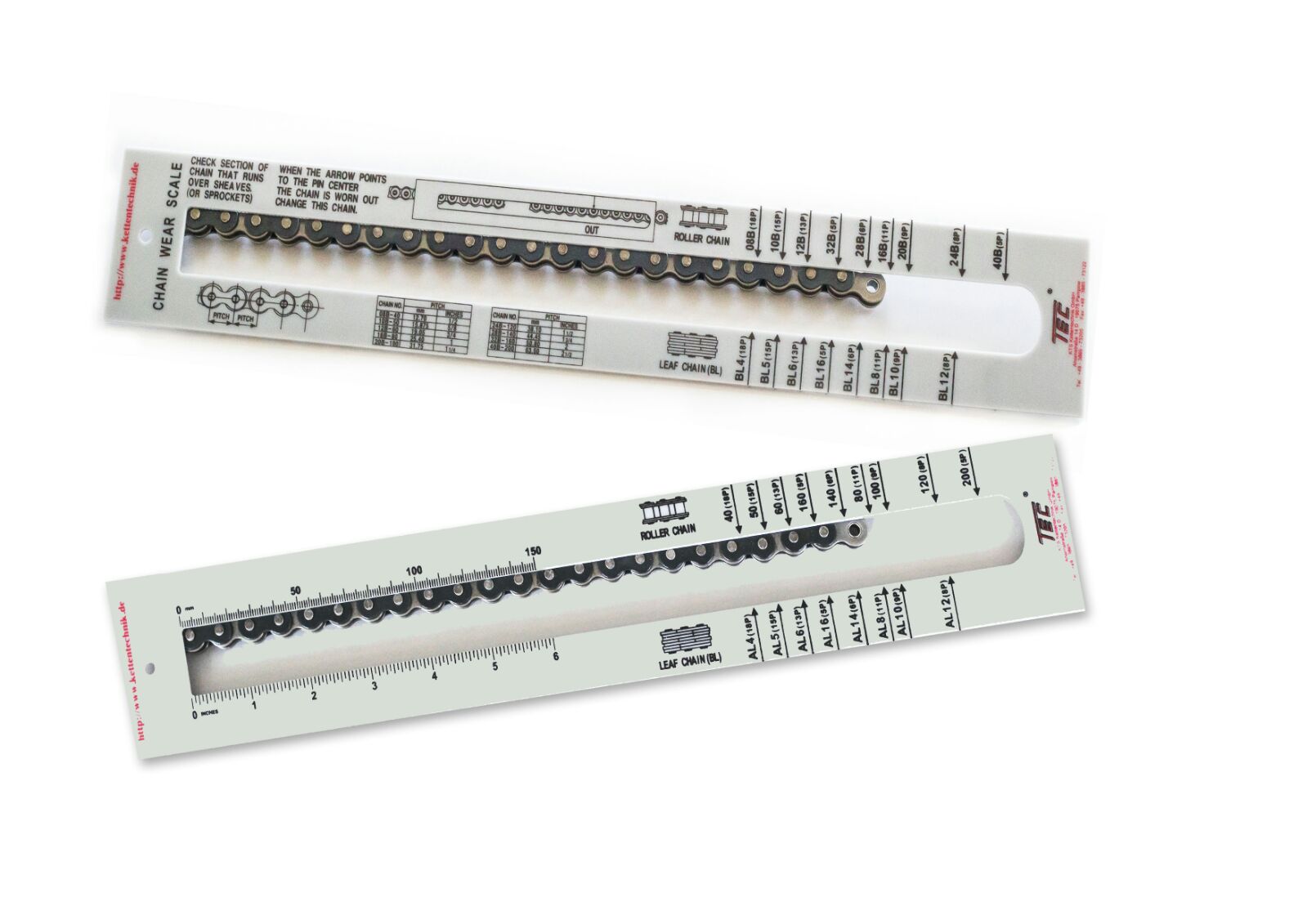 chain wear gauge - English